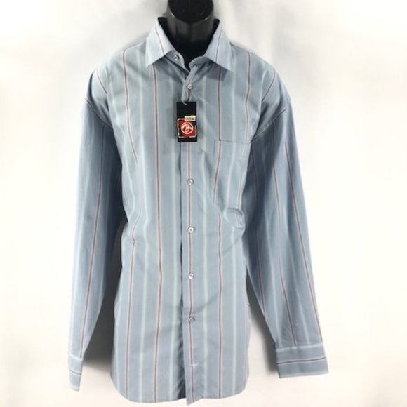 Culture | Shirts | Mens Culture Blue Red Casual Button Down Shirt ...